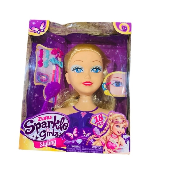Zuru | Toys | Zuru Sparkle Girls Stylings Head Playset Toy 8 Pieces New ...